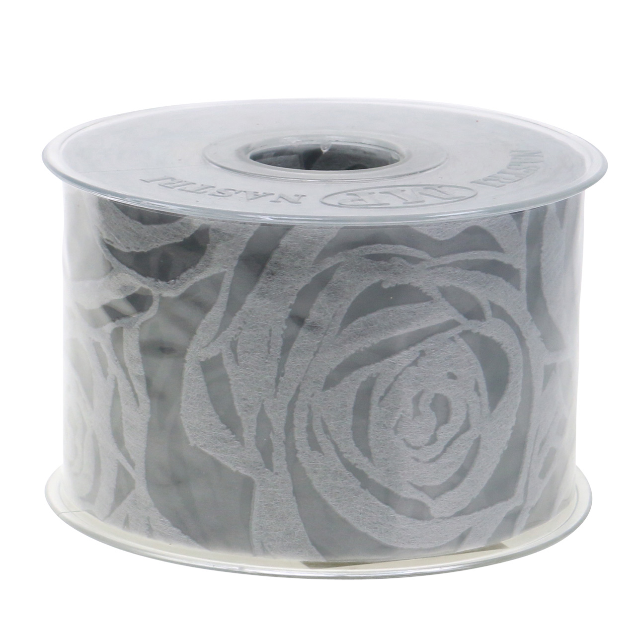 Floristik24.fr Ruban déco roses large gris 63mm 20m-3554M40