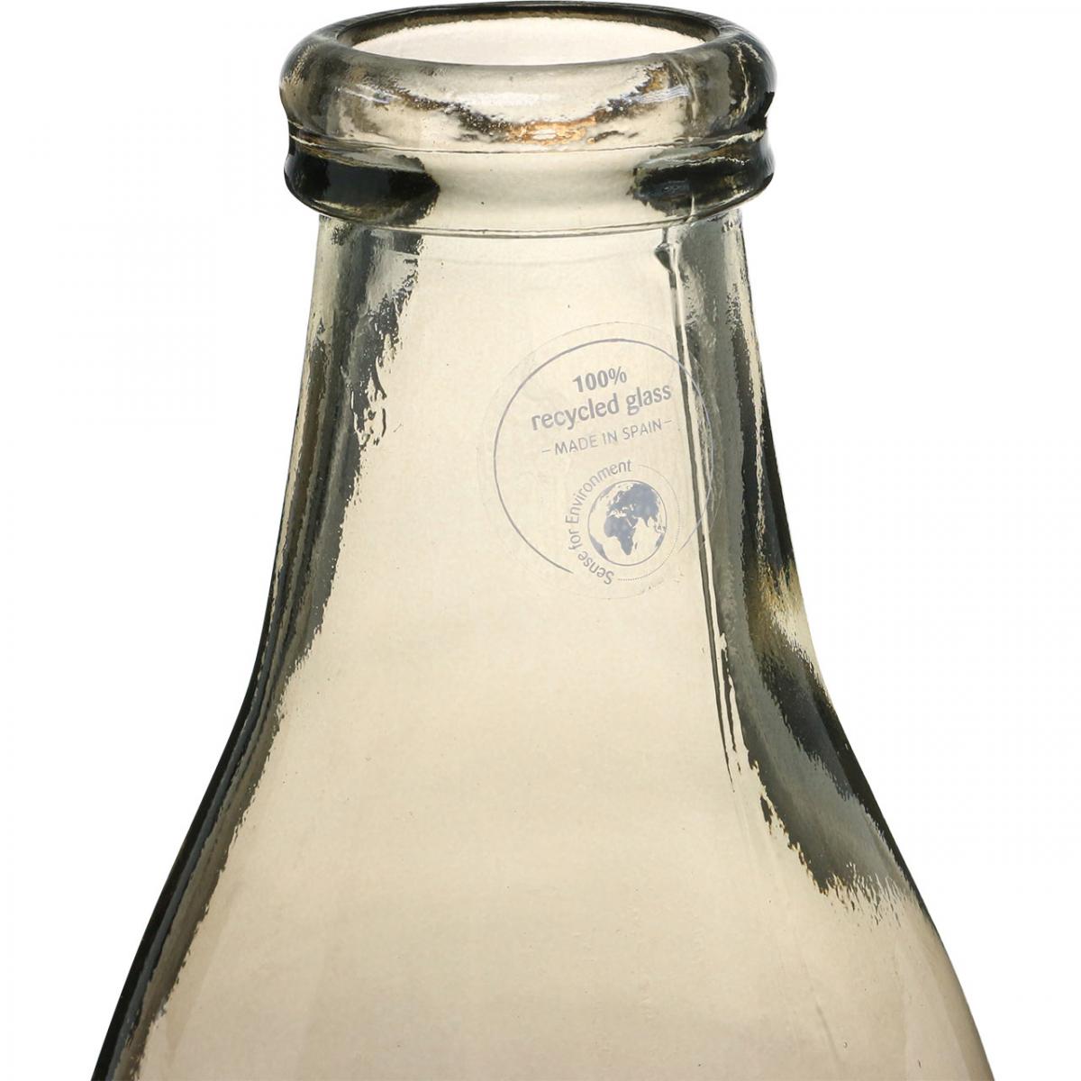 Floristik24.fr Vase en verre marron grand vase de sol ou décoration de ...