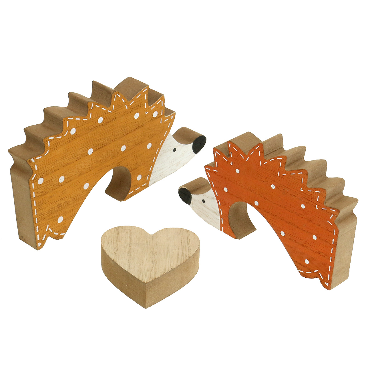 Floristik24.fr Déco automne couple hérisson avec coeur 15cm - 18cm ...