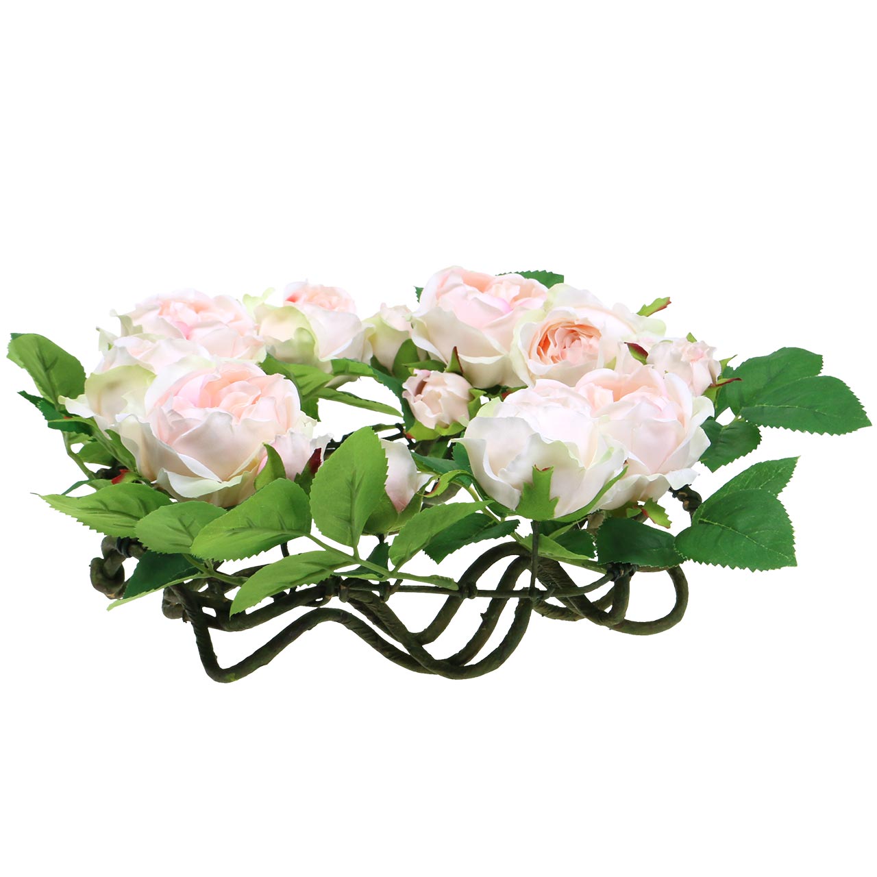 Floristik24.fr couronne de roses rose Ø35cm - acheter pas cher en ligne