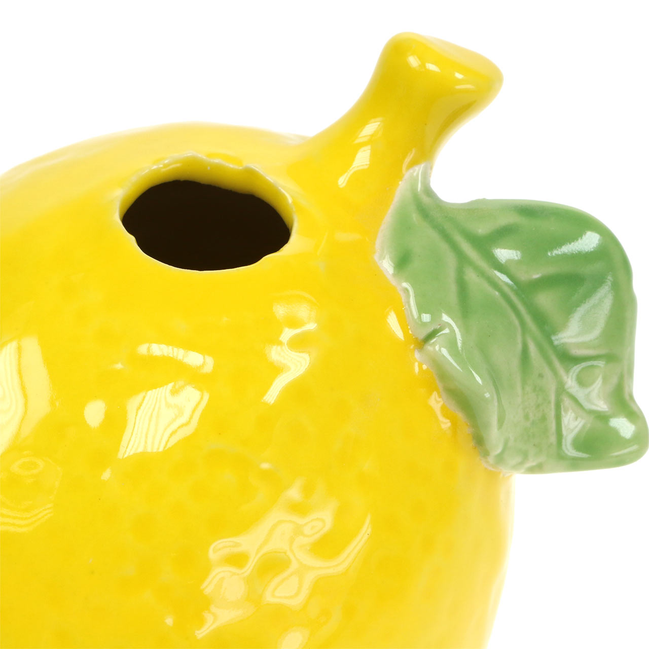 Floristik24.fr Vase en faïence Jaune Citron 10cm-820387-ZITRONE