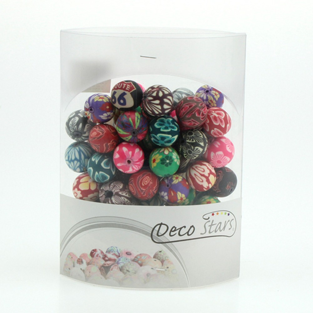 Floristik24.fr Perle décorative, assortie 1.9cm 60p-1111052
