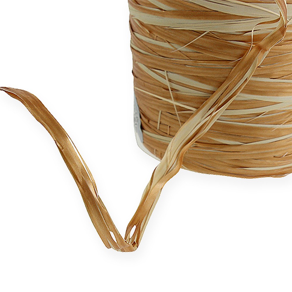 Floristik24.fr Ruban en raphia Bicolor or-crème 200 m - acheter pas ...